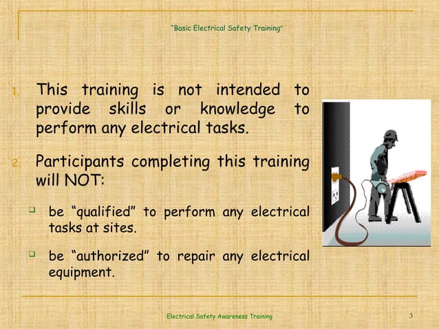 Basic Electrical Safety Training - BESTt | PPT