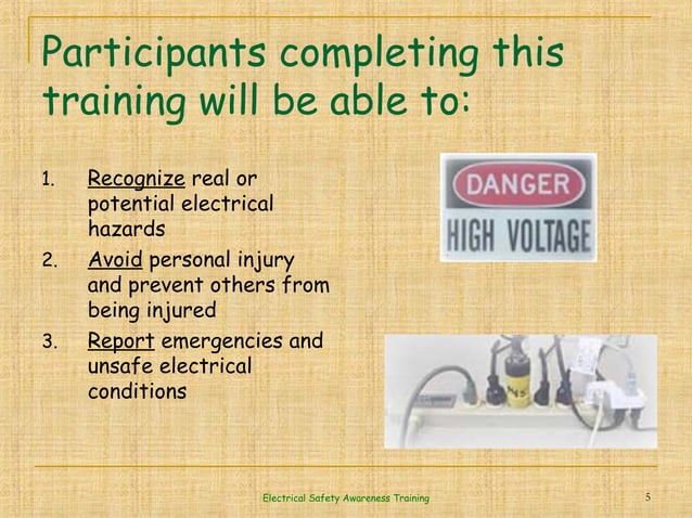 Basic Electrical Safety Training - BESTt | PPT