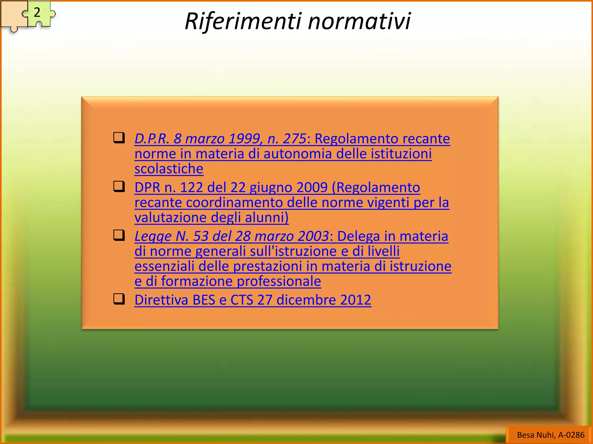 Concorso Docenti A026, prova orale, Besa Nuhi | PPTX