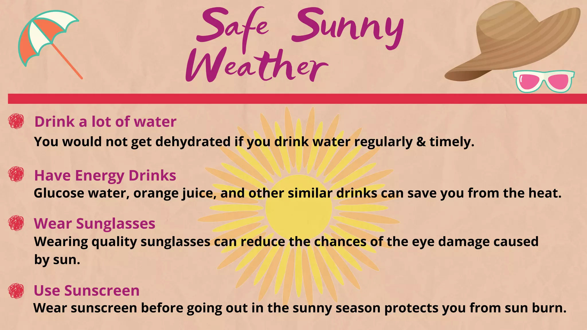 Be safe in sunny hot weather | PDF