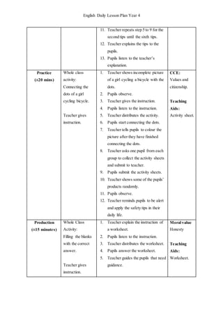 Be safe lesson plan | DOCX