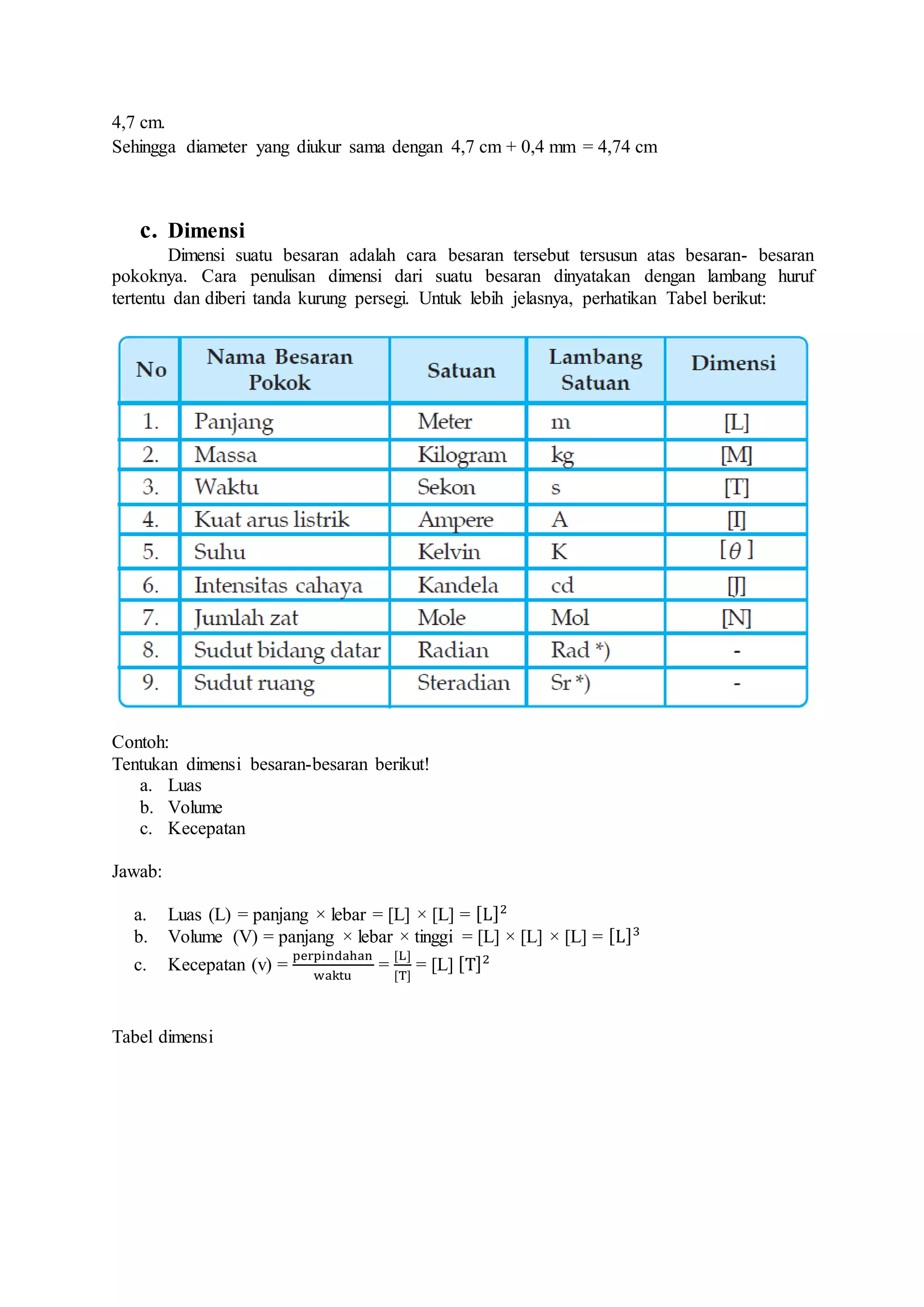 Besaran dan satuan | DOCX
