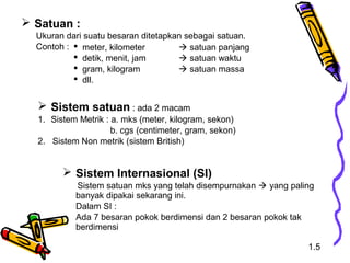 Besaran dan satuan fisdas | PPT