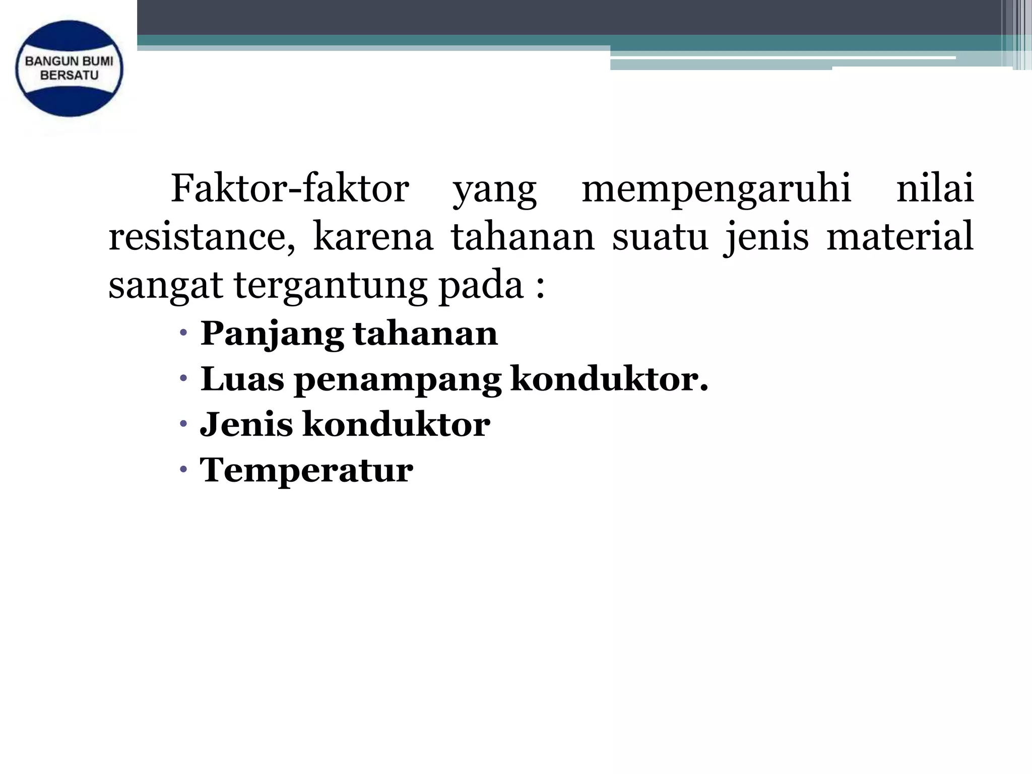 Besaran dan satuan listrik | PPTX