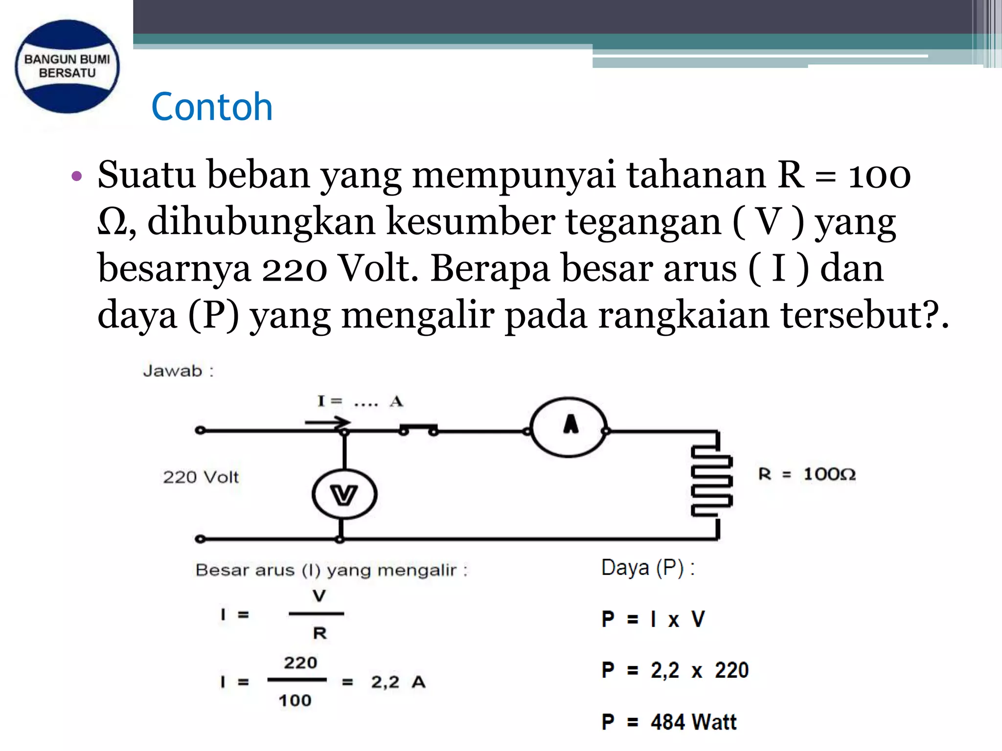 Besaran dan satuan listrik | PPTX