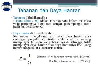 Besaran dan satuan listrik | PPTX