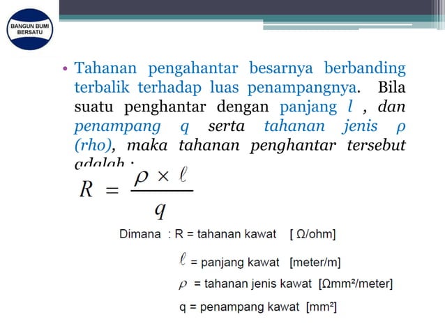 Besaran dan satuan listrik | PPTX