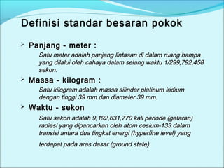 Besaran Fisika Dan Sistem Satuan | PPT