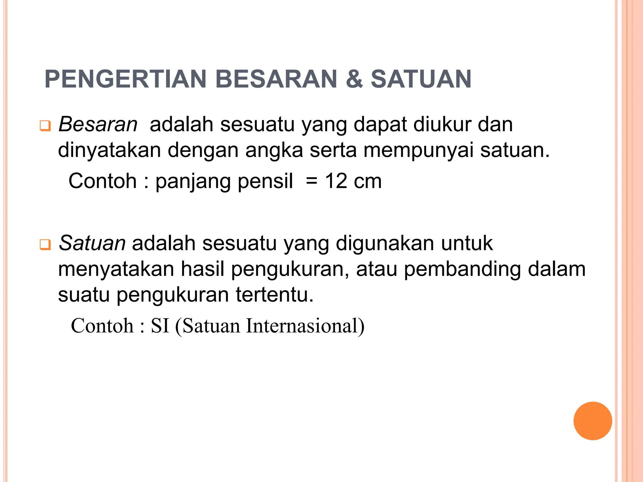 BESARAN POKOK materi pembelajaran ILMU PENGETAHUAN ALAM | PPT