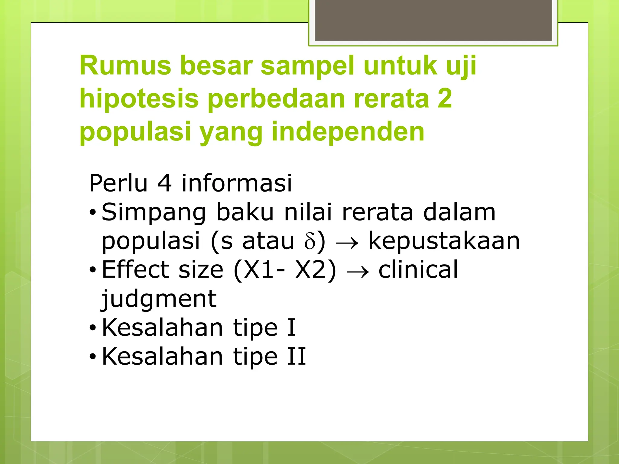 Cara menghitung besar Sampel Statistik.ppt