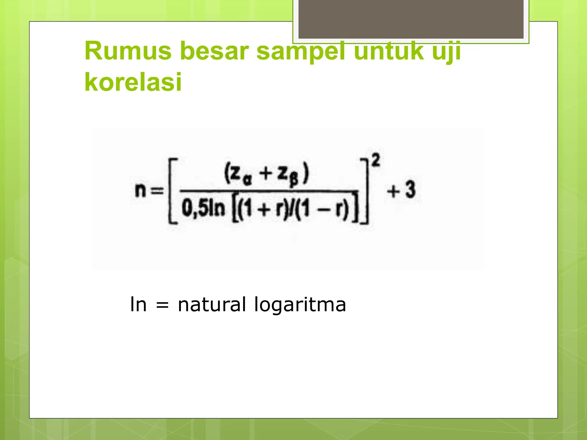 Cara menghitung besar Sampel Statistik.ppt