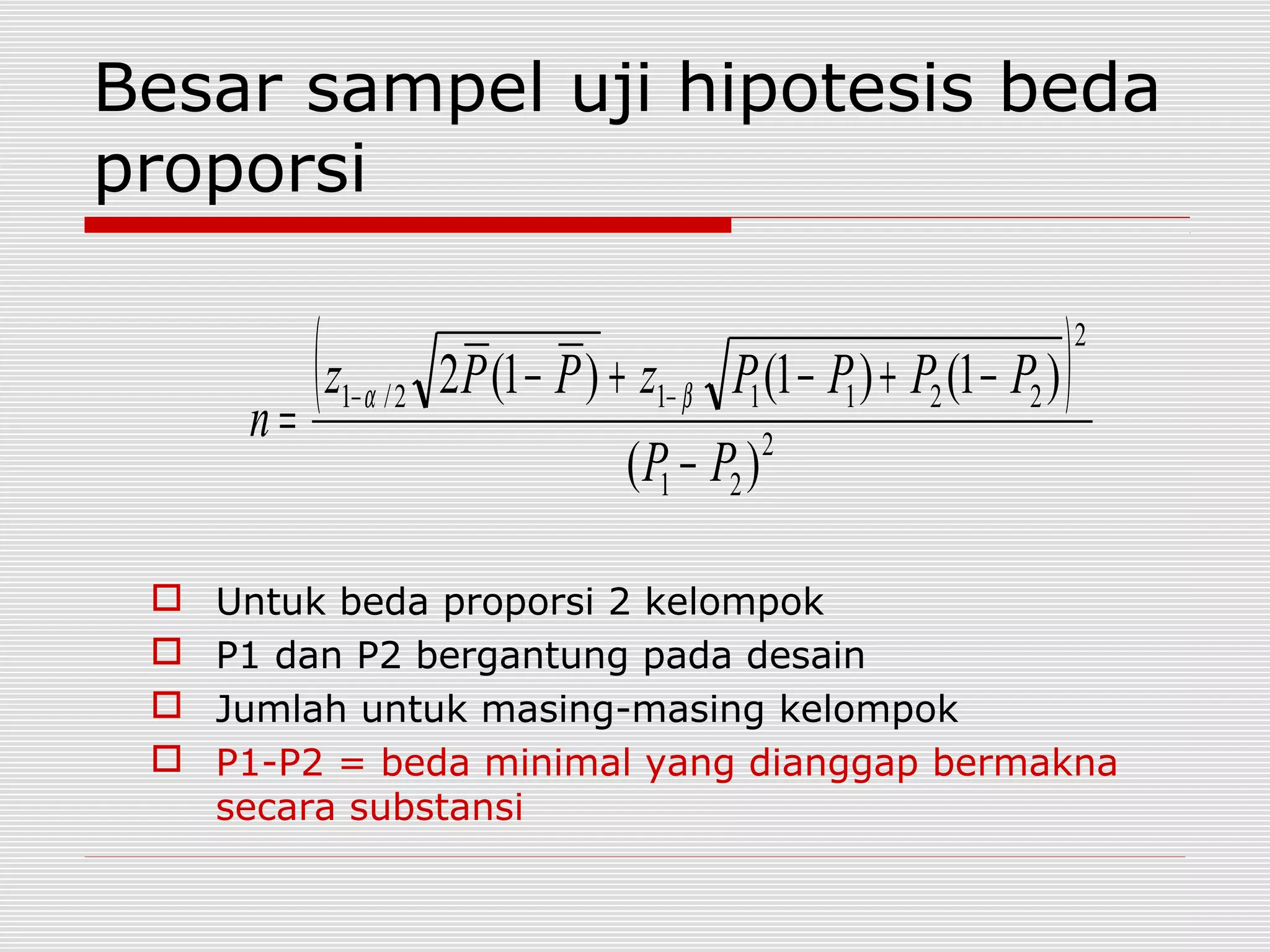 Besar sampel crossectional case_control_kohort_iwan_ariawan | PPT