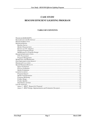 Bescom market strategy | PDF