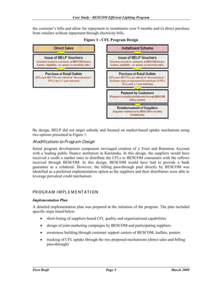 Bescom market strategy | PDF