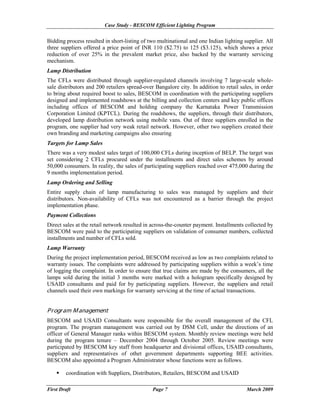 Bescom market strategy | PDF