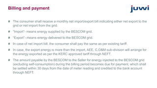 BESCOM Solar Rooftop Project Guidelines | PPTX