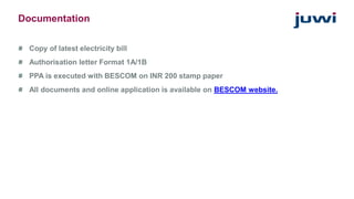 BESCOM Solar Rooftop Project Guidelines | PPTX