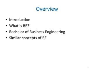What is business engineering? | PDF