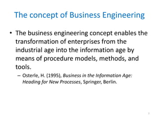 What is business engineering? | PDF