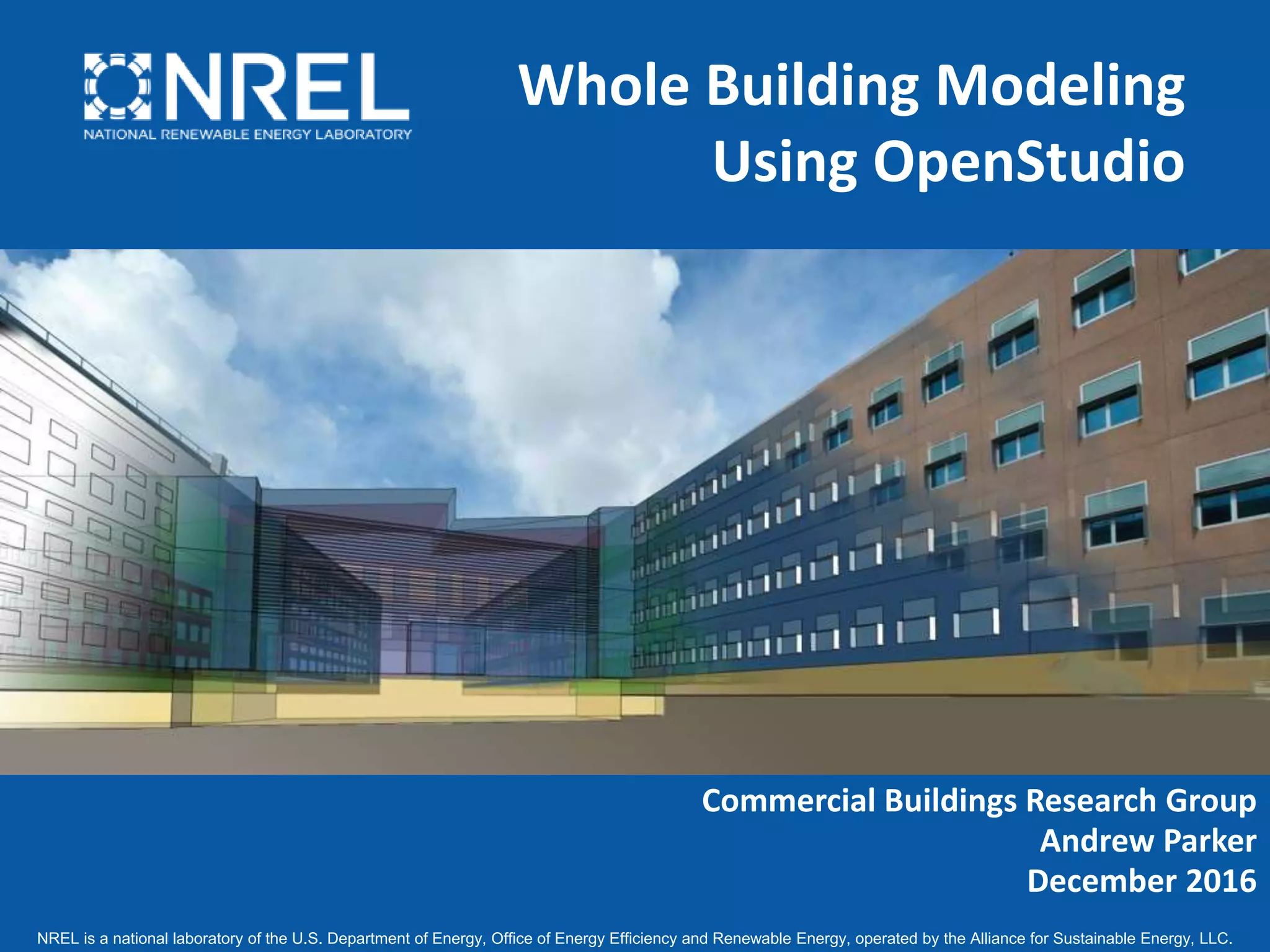 Whole Building Modeling Using OpenStudio | PDF