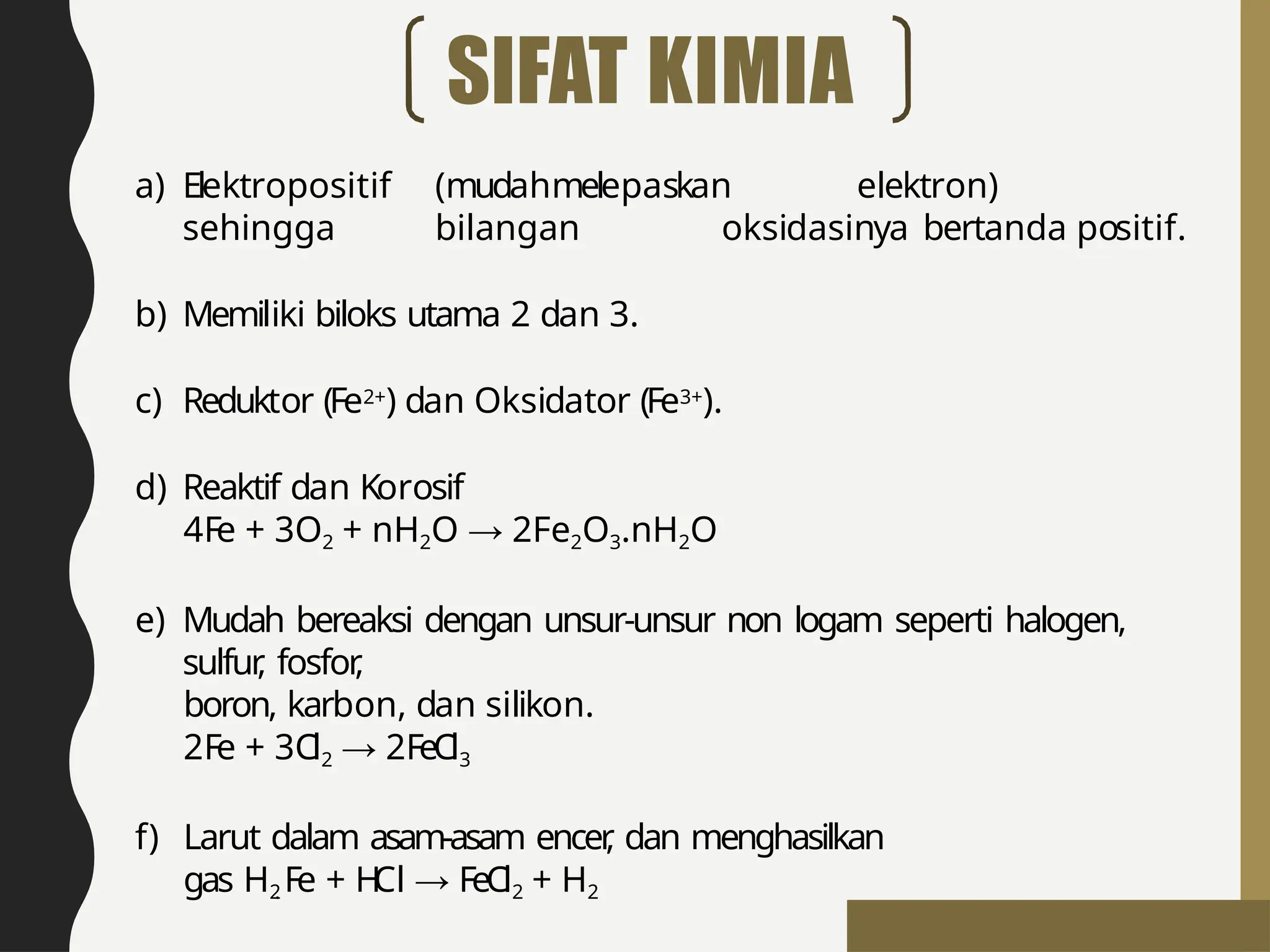 besi dan logamnya serta senyawa turunanannya | PPT