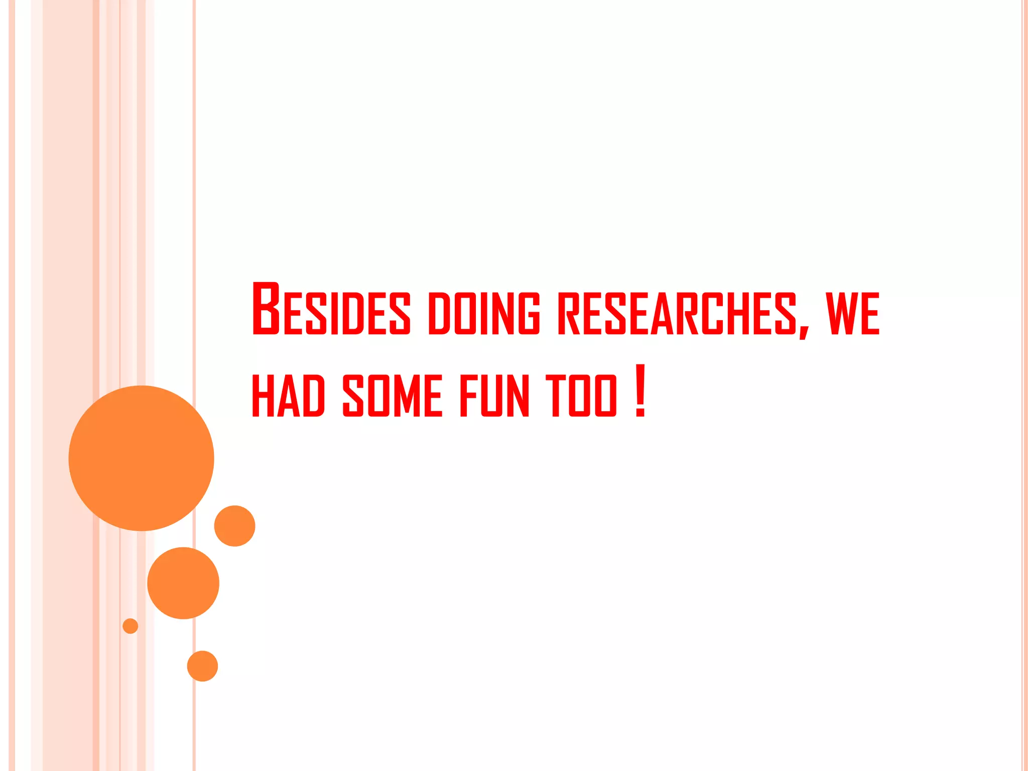 Research fun & group activities | PPT