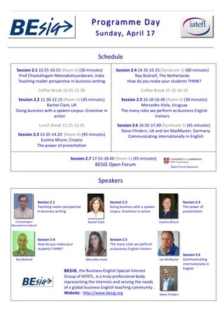 BESIG program day | PDF