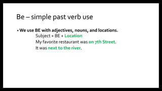 Be simple past | PPTX