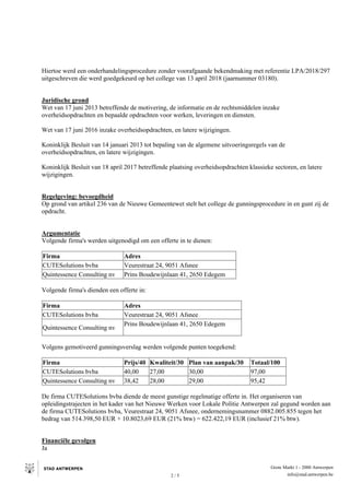 Antwerpse politie volgt opleiding 'Het Nieuwe Werken' | PDF