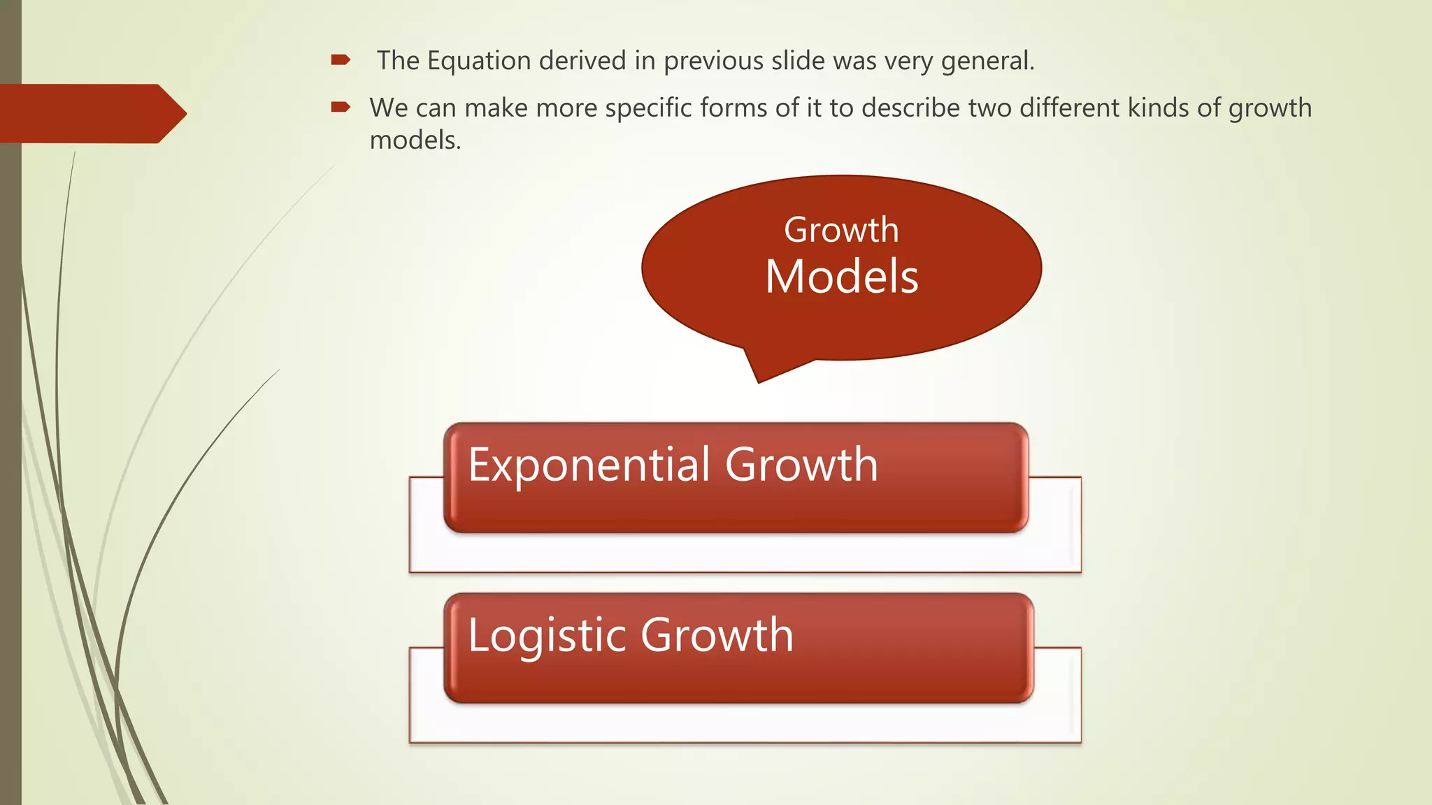 Exponential and Logistics Growth Curve - Environmental Science | PPTX
