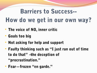 Be SMART-er than your resistance -success in goal-setting | PPT