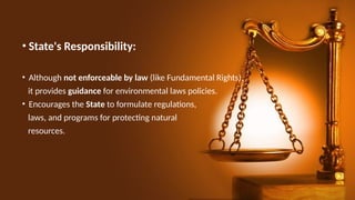 Introduction to environmental laws and regulation. | PPTX