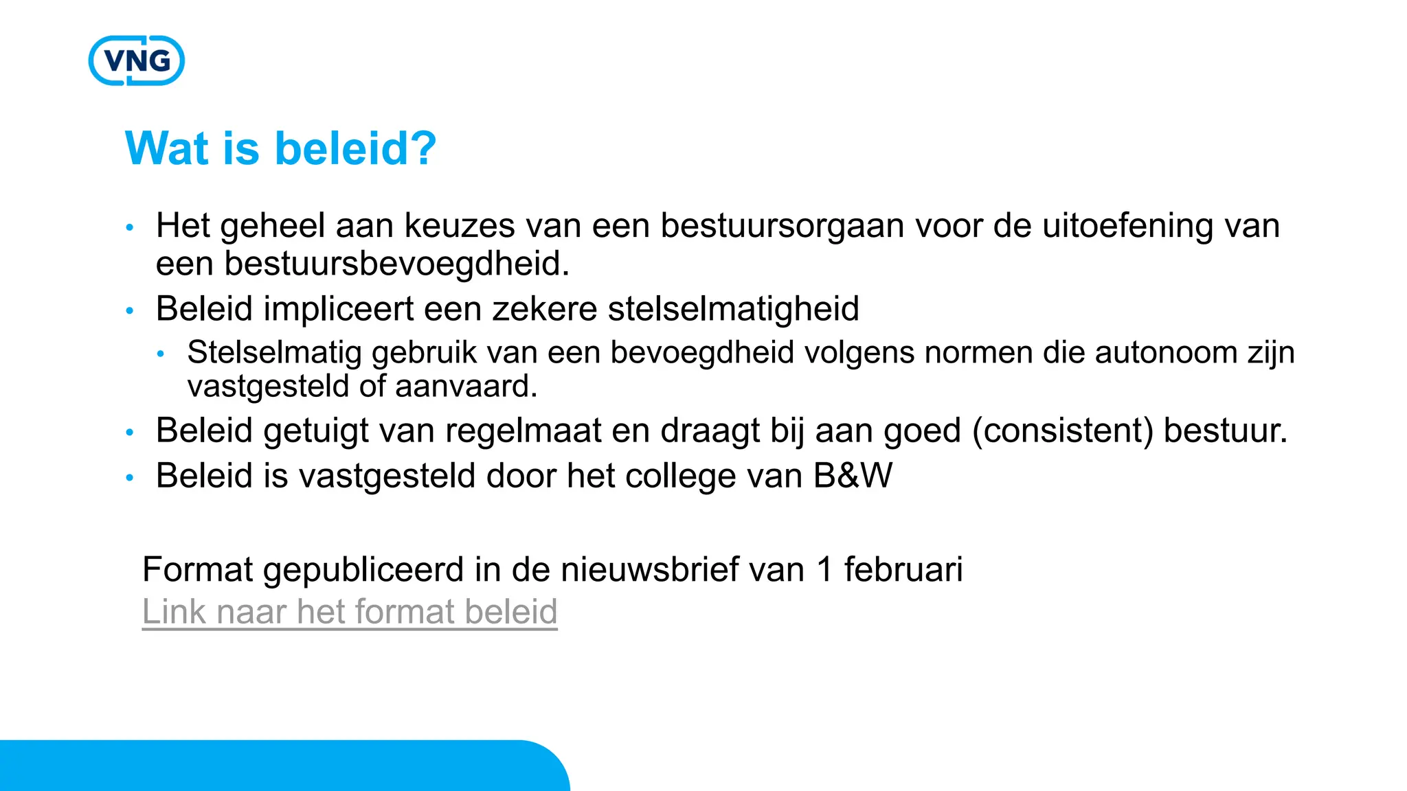 (Be)spreekuur - 7 maart 2024 - Format beleid | PPT