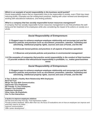 Business Ethics and Social Responsibility (BESR) | DOCX