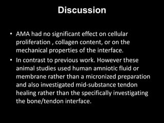 Biological Augmentation Of Rotator Cuff Tears | PPTX
