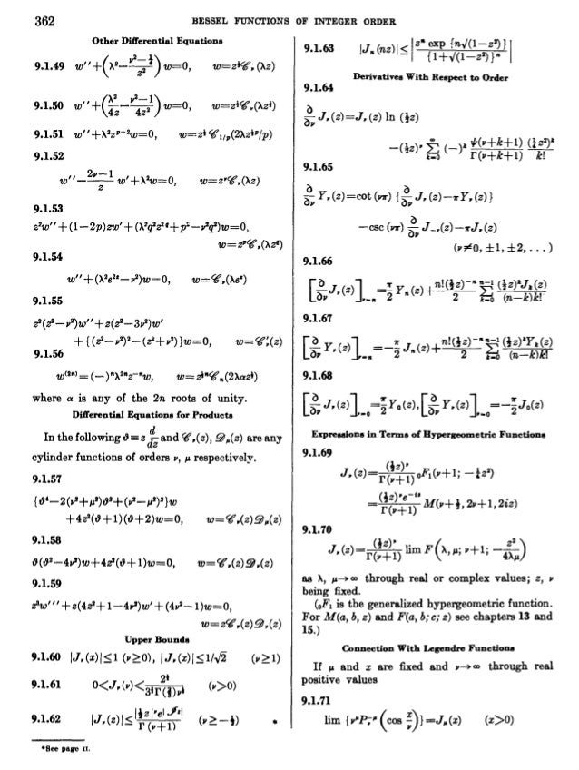 bessel function table | Brokeasshome.com