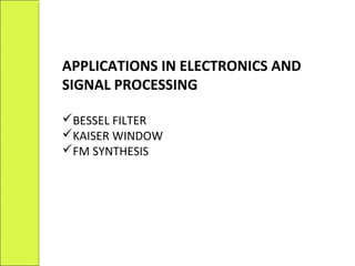 Practical Applications of Bessel's function | PPT