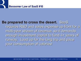 Bessemer S Top 10 Rules For Being Saa Sy | PPT