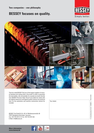 BESSEY Clamping to equipment and maschine tables | PDF | Woodworking ...