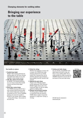 BESSEY Clamping to equipment and maschine tables | PDF | Woodworking ...