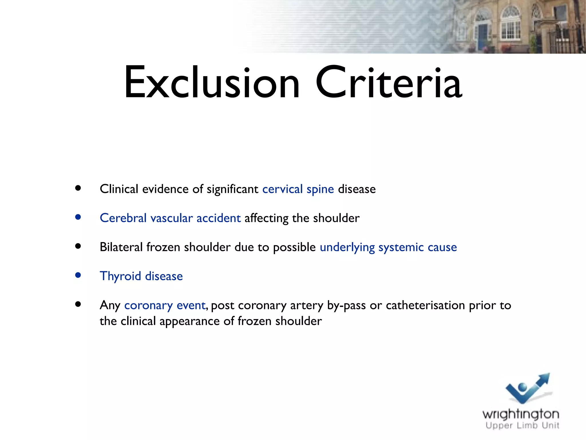 Physiotherapy in the Management of Frozen Shoulder | PPT