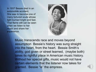 Bessie Smth Presentation | PPTX