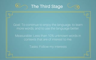 Learn a language faster in 3 easy stages | PDF