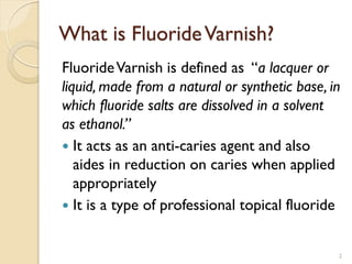 Best practices for non dental professionals providing fluoride varnish | PPT