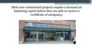 Testing, Adjusting, and Balancing of all HVAC Systems | PPTX