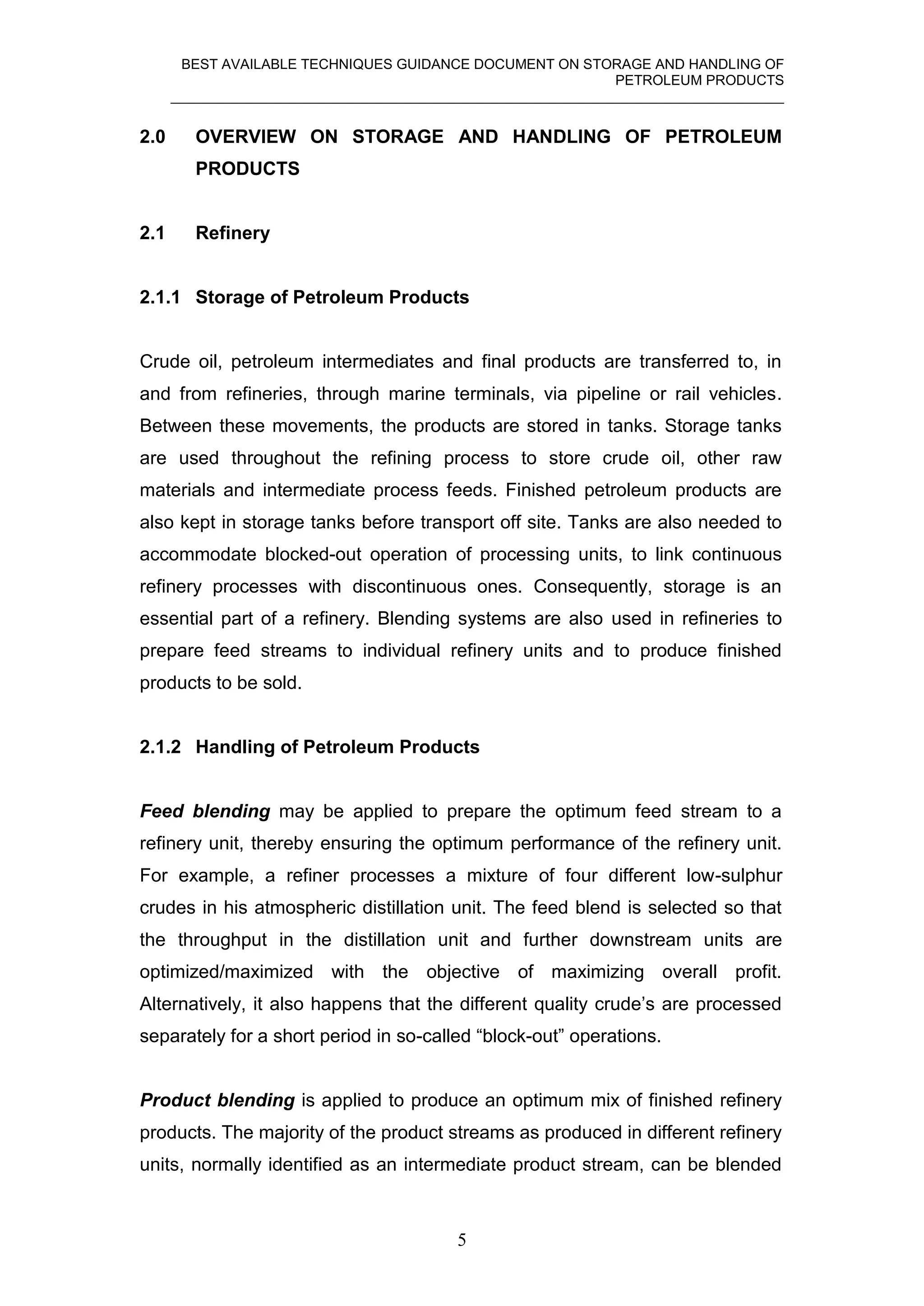 storage and handling of petroleum products | PDF
