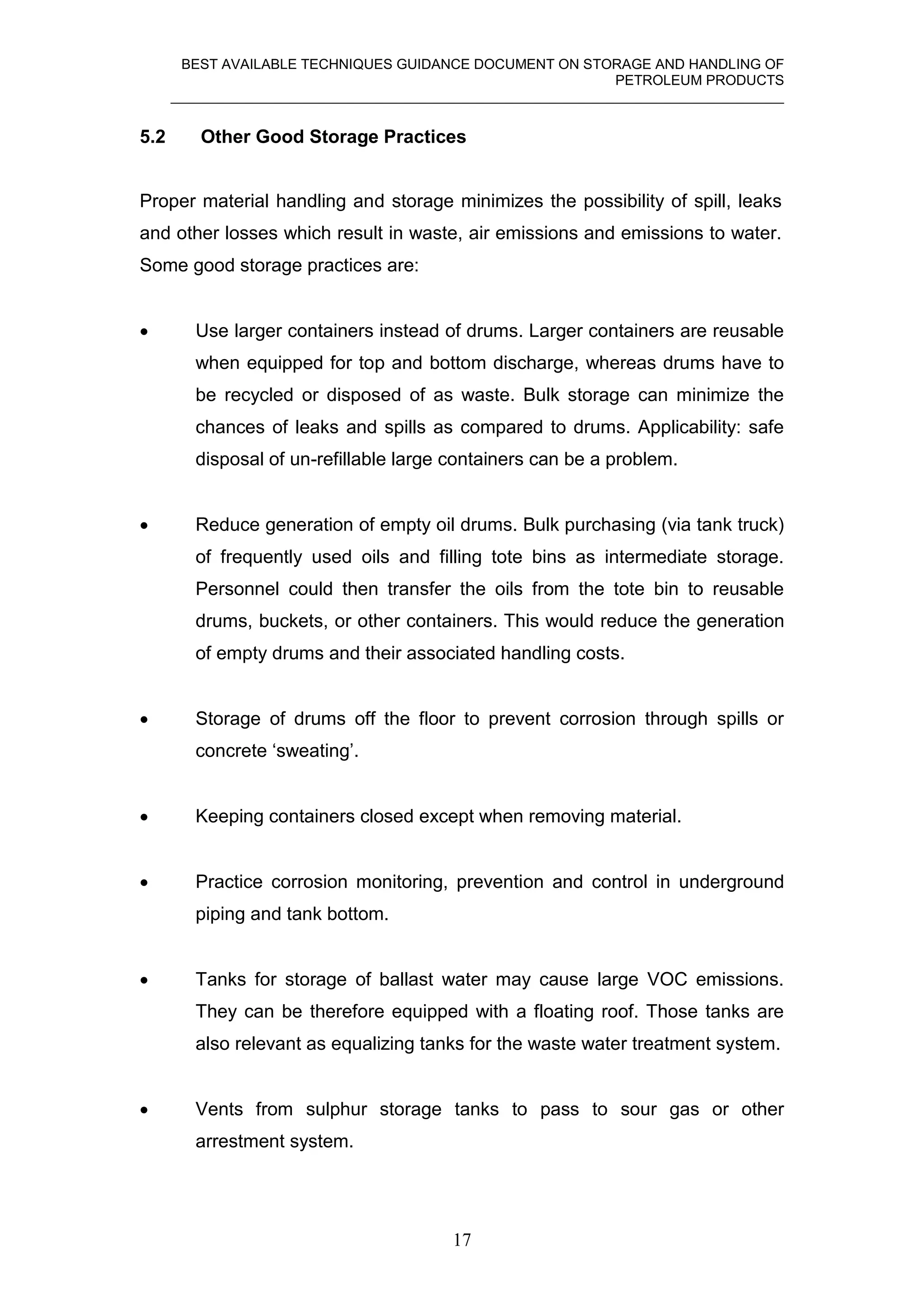 storage and handling of petroleum products | PDF