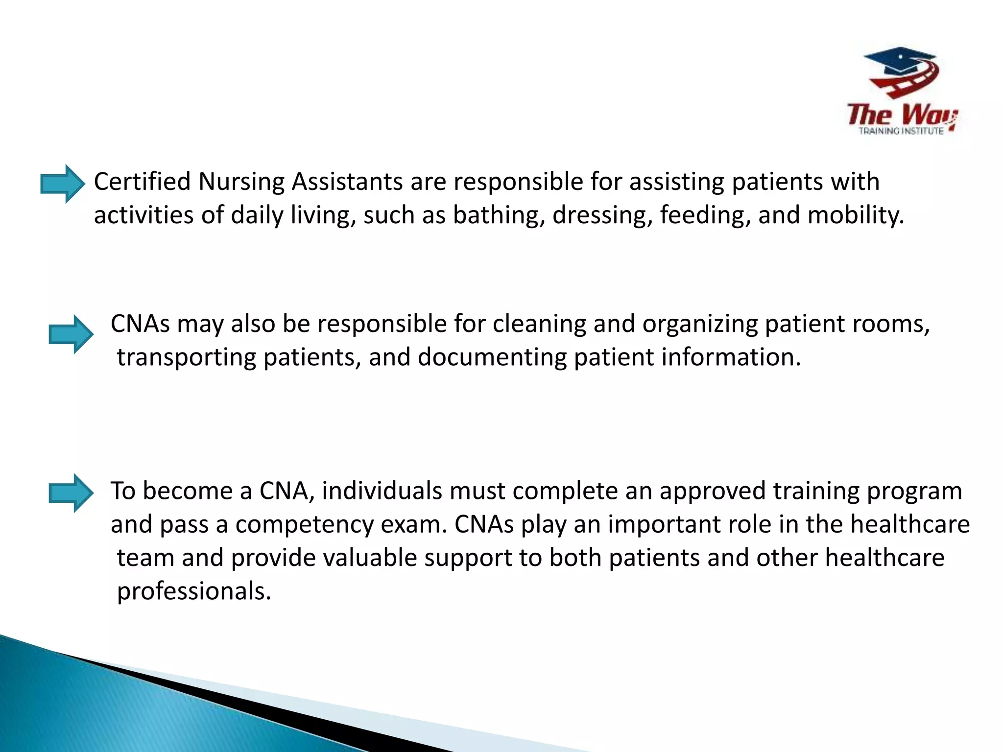 Best Certified Nursing Assistant Course in Al Ain and Sharjah | PPT