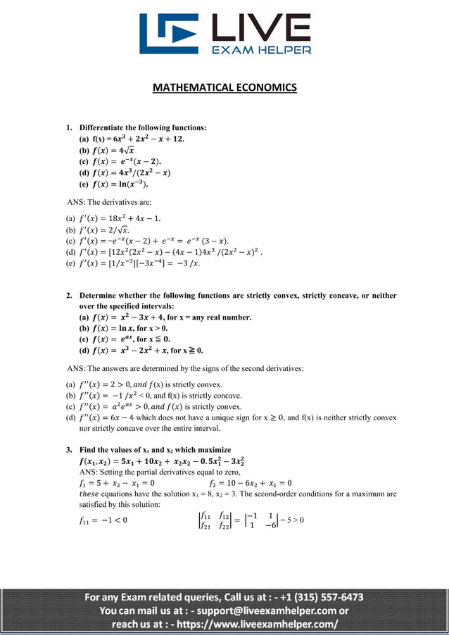 Best Economics Exam Help | PDF