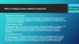 Best Gastroenterology Hospital in Delhi | Sri Balaji Action Medical Institute | PPT
